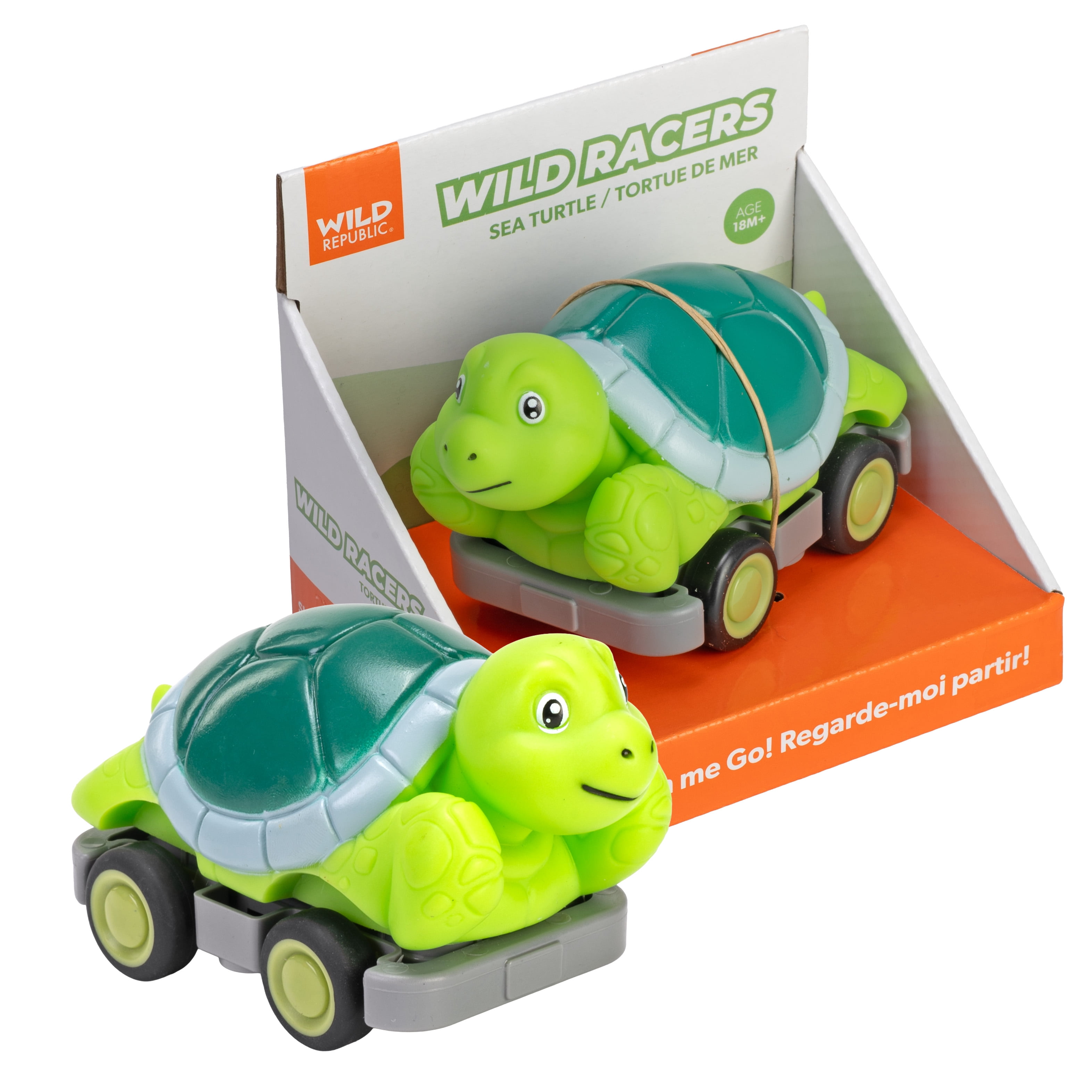 Wild Republic Wild Racers Sea Turtle,Gift for Kids,Great for Hours of ...