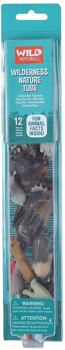 Wild Republic - Wilderness Nature Tube - 12 Play Animals - Walmart.com