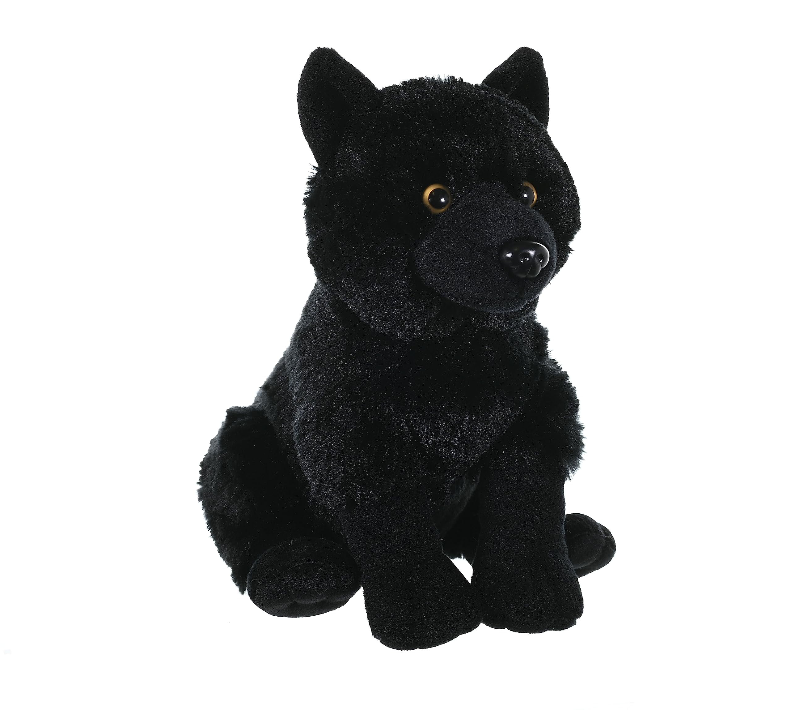 Wild Republic Wolf Plush, Stuffed Animal, Plush Toy, Kids Gifts, Black ...