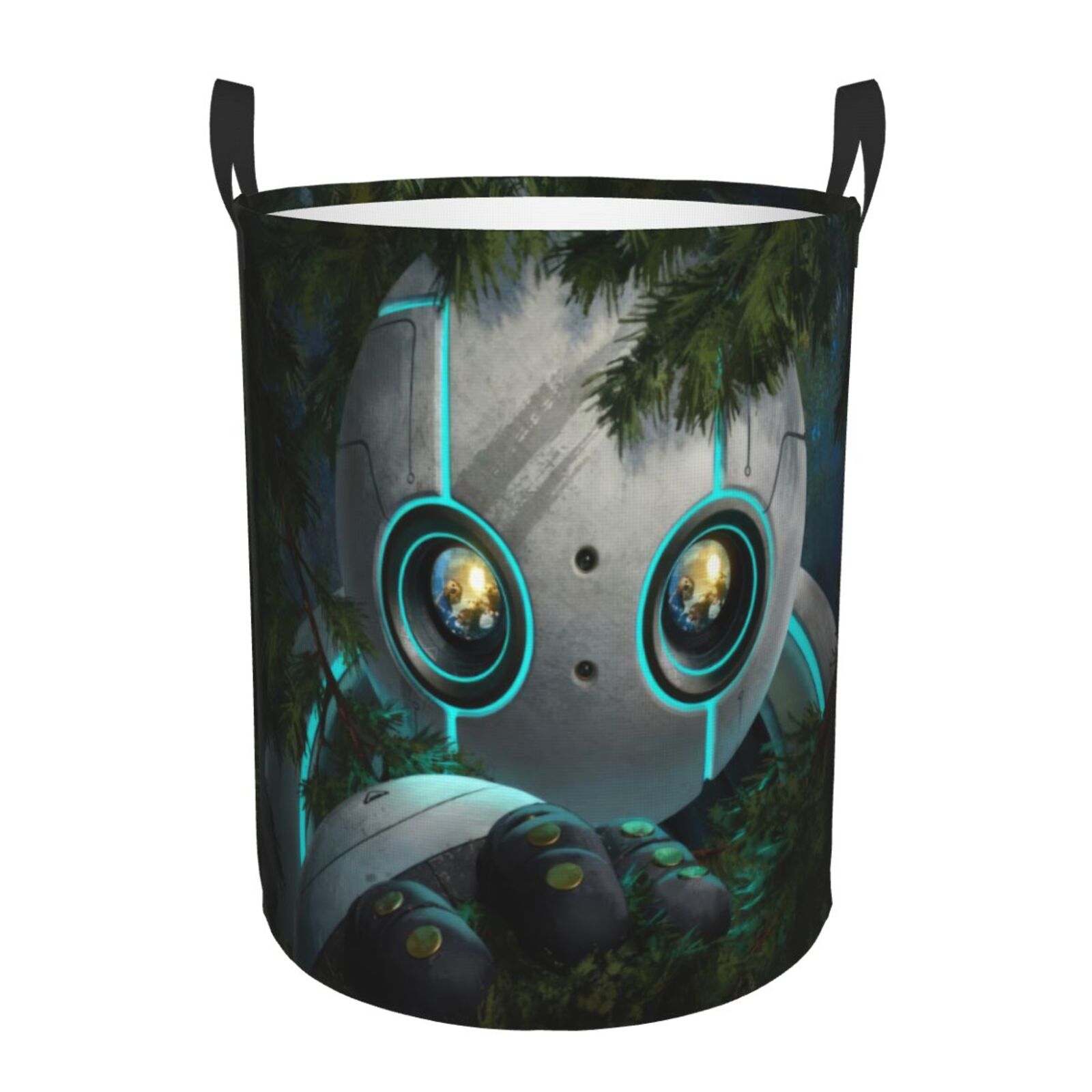 Wild Robot Laundry Basket with Handle Waterproof Fabric Hamper Laundry ...