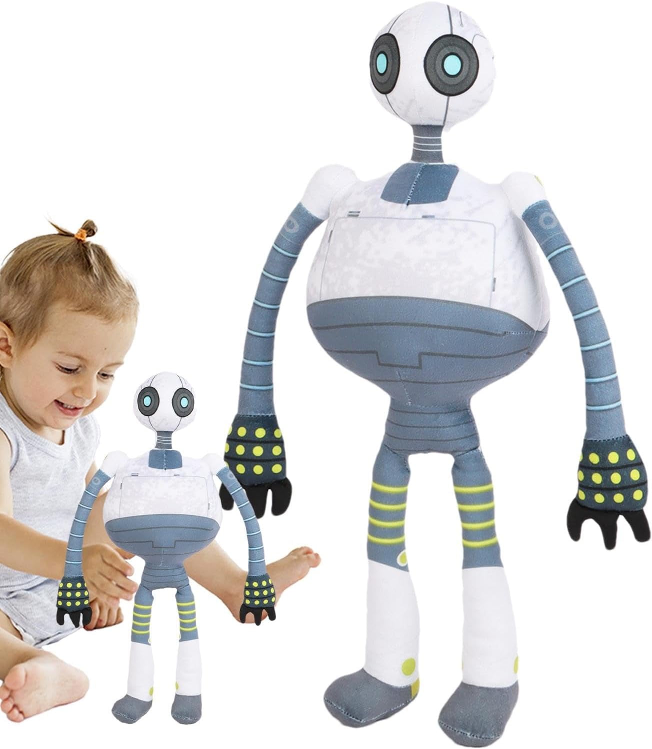 Wild Robot Plush Toy, 42CM Roz Robot Plushies Doll, Cute ROZZUM Unit ...