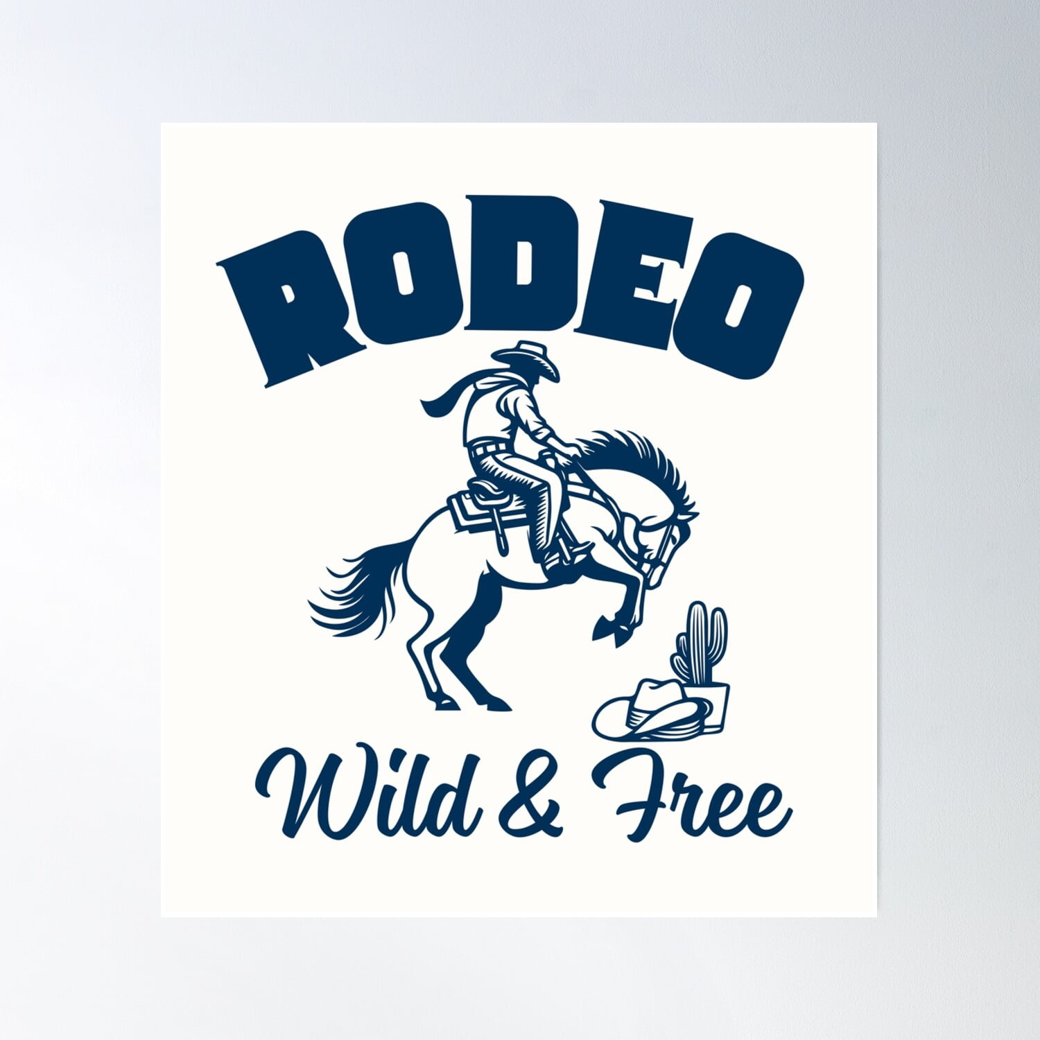 Wild Rodeo Poster Wall Art, Modern Wall Decor, 16x16 UNFRAMED - Walmart.com