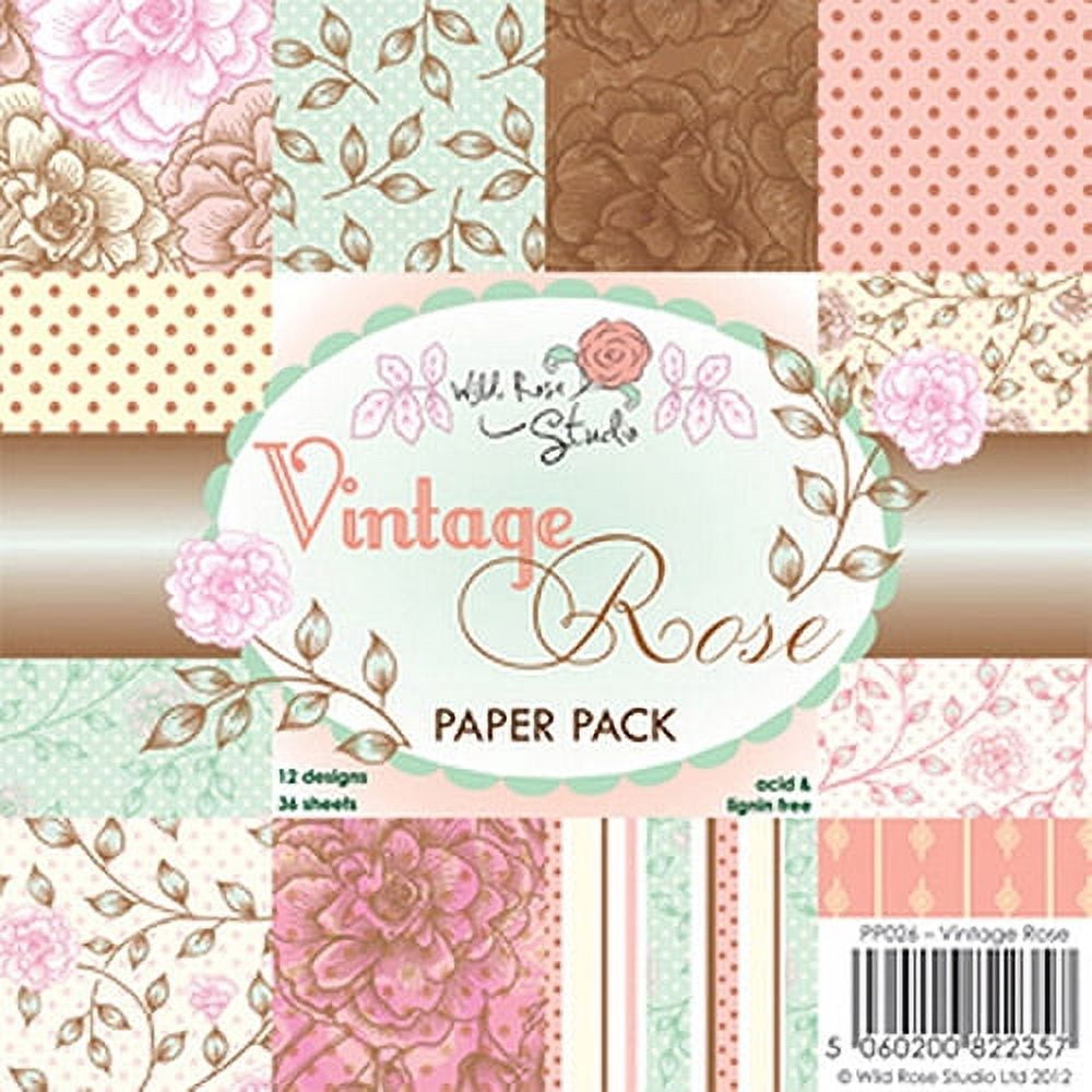 Wild Rose Studio Ltd. 6" x 6" Paper Pack, 36 Sheets - Walmart.com