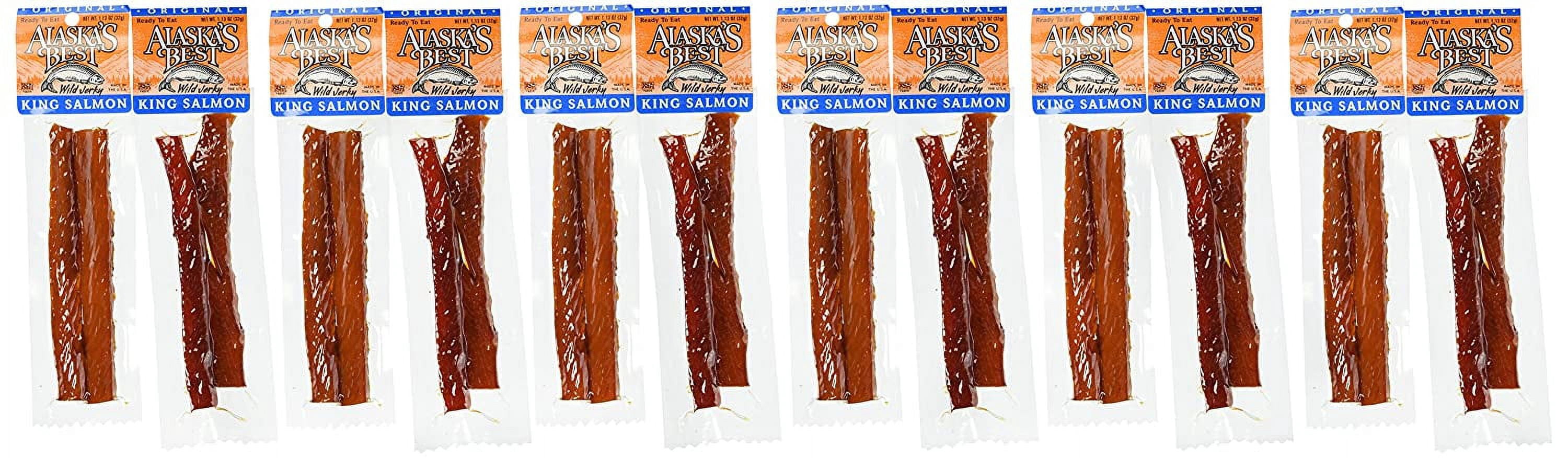 Wild Salmon Jerky 1.13 oz. Stick - Original (12 Sticks) - Walmart.com