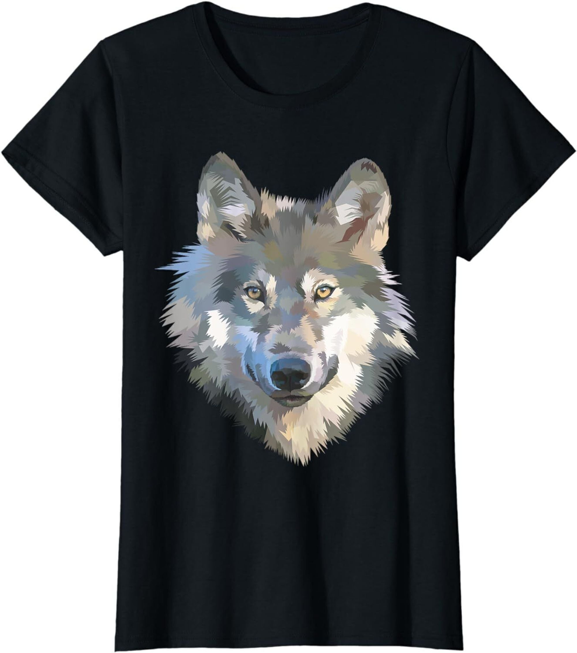 Wild Spirit: Realistic White Wolf Tee with Bold Animal Design - Walmart.com