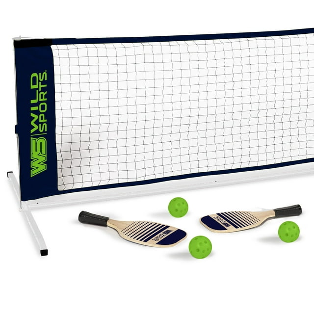 Wild Sports Portable 10FT Pickleball Game Set for Driveway, Incl. 2 ...