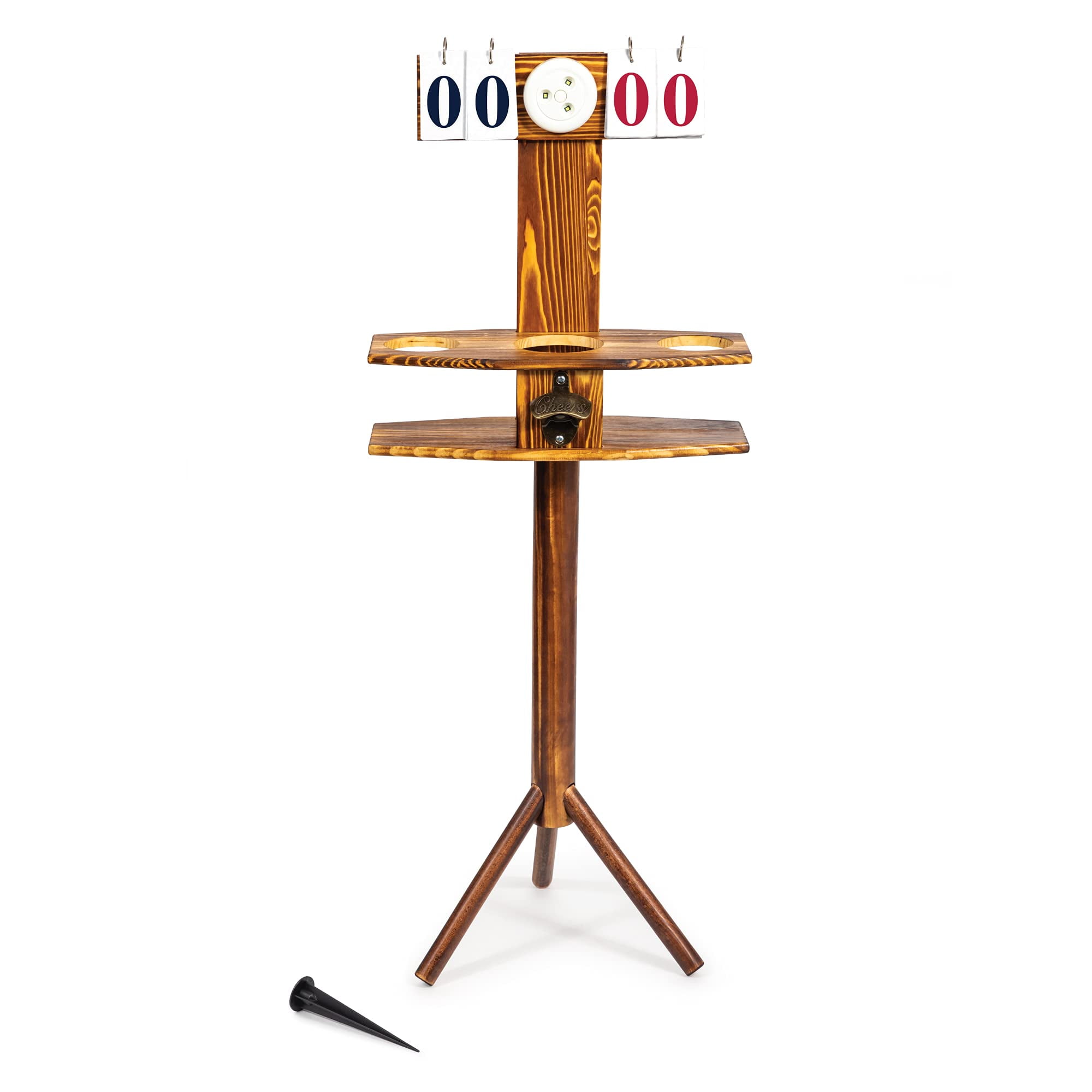 Wild Sports Outdoor Scoreboard Keeper with Drink Holders and LED Lights ...