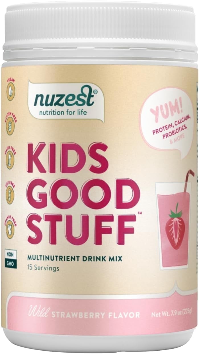 Nuzest - Kids Good Stuff - Vegan Smoothie Mix - Wild Strawberry ...