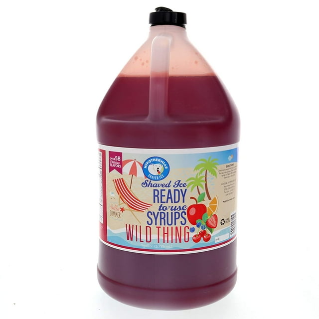 Wild Thing Ready to Use Gallon (128 Fl. Oz) Hawaiian Snow Cone Flavors ...
