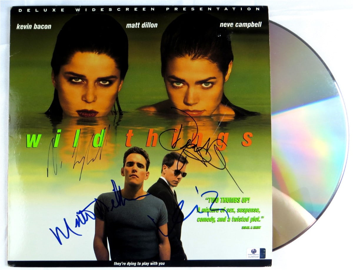 Wild Things Cast Signed Autograph Laserdisc Cover Bacon Dillon Campbell ...