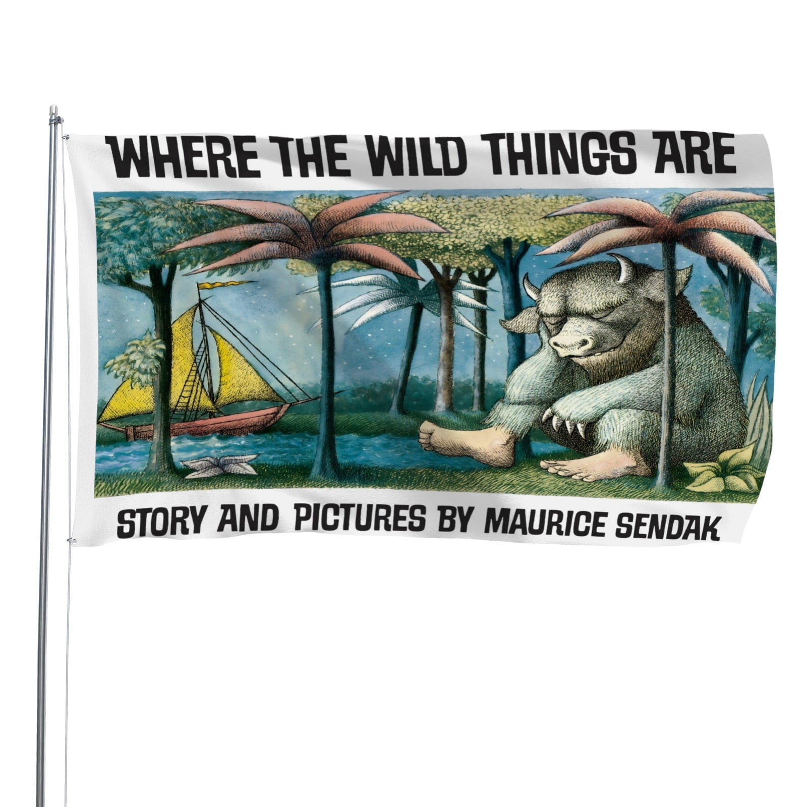Where The Wild Things are-themed Printed Flag Perfect gift for fans ...