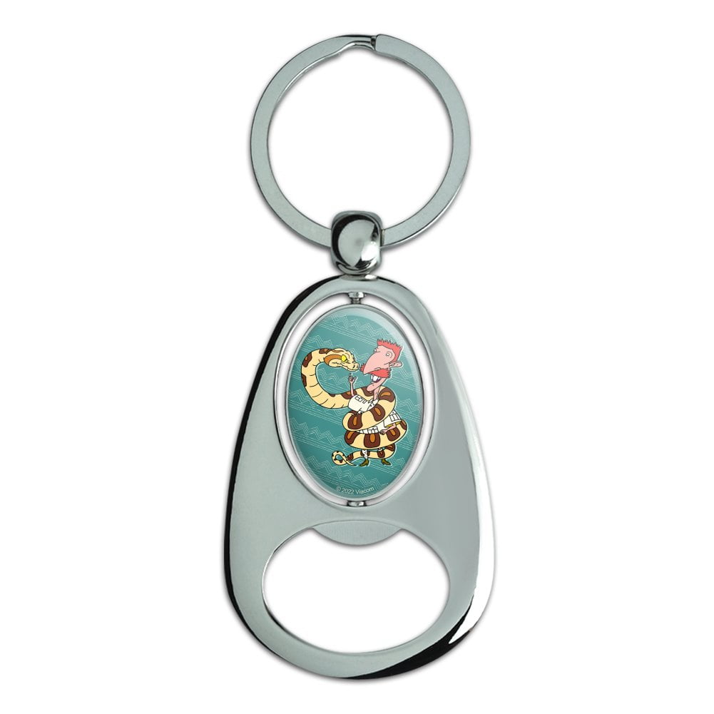Wild Thornberrys Nigel Snake Charmer Keychain Chrome Metal Spinning ...