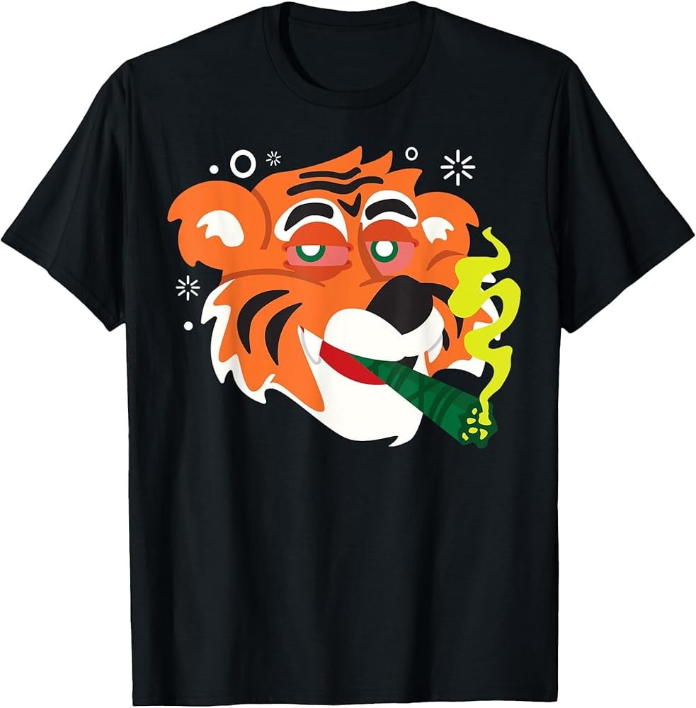 Wild Tiger Chill Graphic Shirt – Retro Jungle Animal Art Tee - Walmart.com