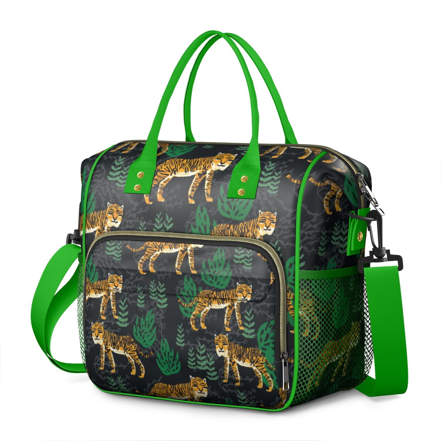 Wild Tiger Insulated Lunch Bag – Large Leakproof Cooler Tote with ...