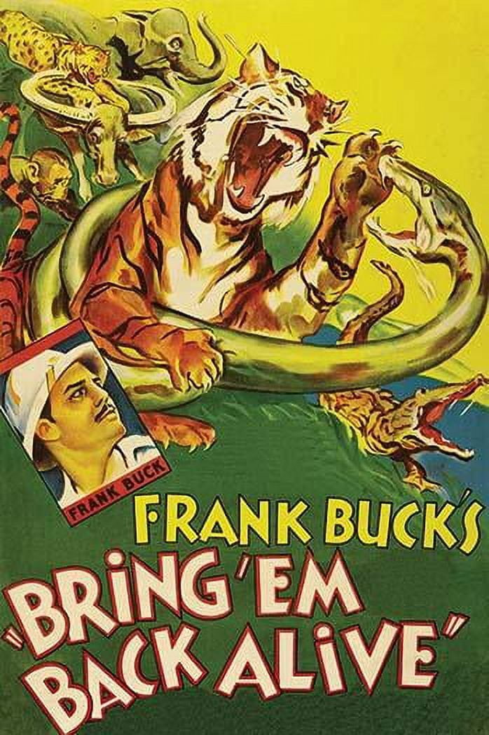 Wild Tigers and snakes subdues by famous animal trainer Poster Print by ...