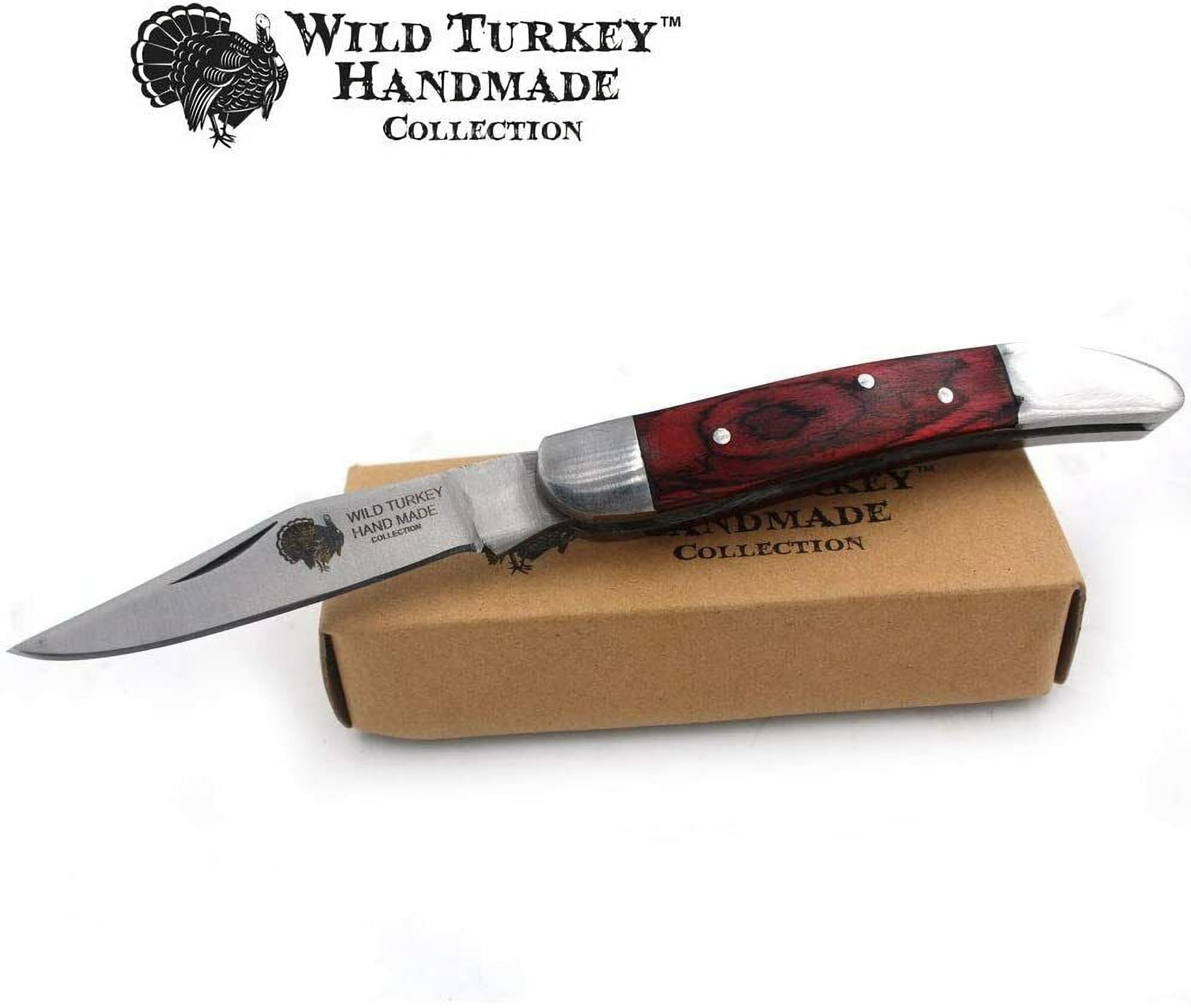 Wild Turkey Handmade Biker Tooth-Pick Folding Knife 3.75" Closed ...