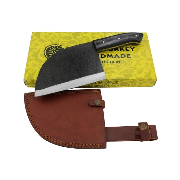 Wild Turkey Handmade Collection 1075 Carbon Steel Full Tang Butcher ...
