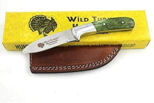 Wild Turkey Handmade Collection 7.25" Fixed Blade Hunting Knife w ...