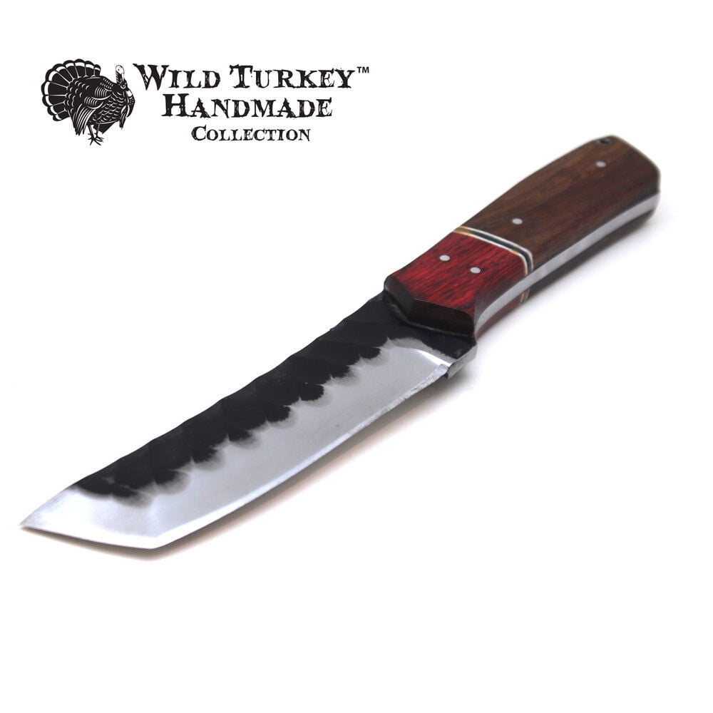Wild Turkey Handmade Collection Full Tang High Carbon Steel Fixed Blade ...
