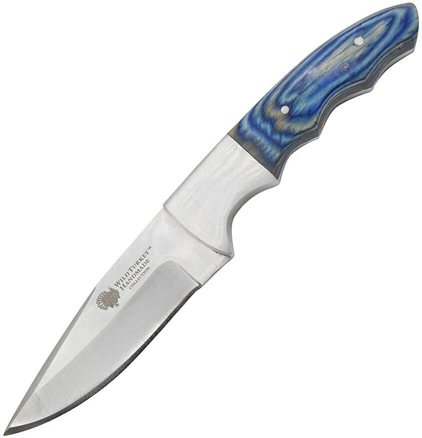 Wild Turkey Handmade Collection Heavy Duty Blue Wood Handle Hunting ...