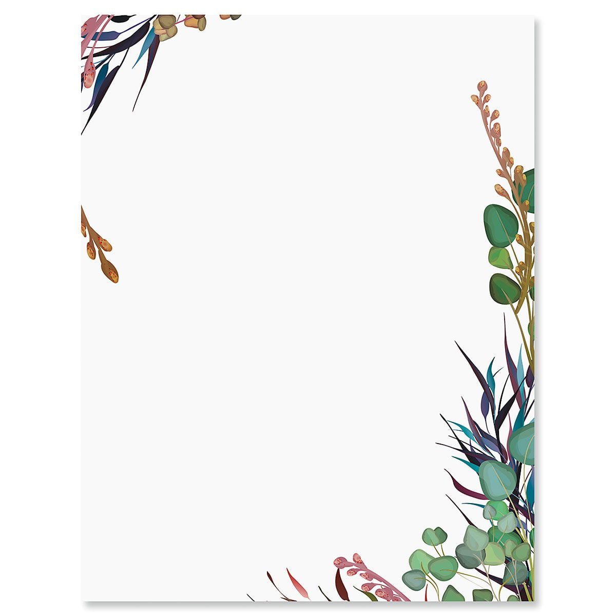 Wild Vines Letter Papers - Set of 25, Graduation stationery papers, 8 1 ...