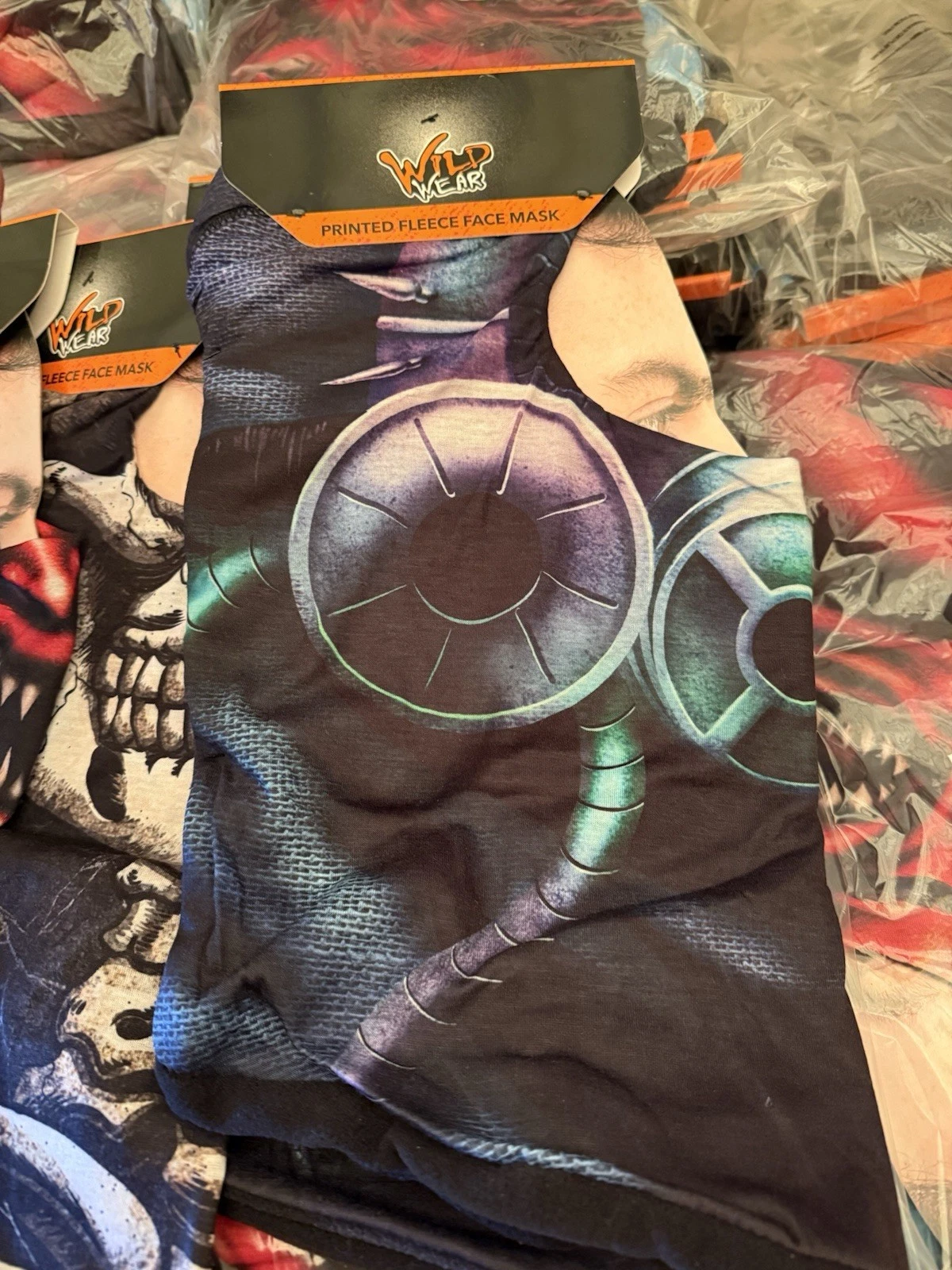 Wild Wear Printed Fleece Hood Neck Face Mask Ski Riding All Seasons ...