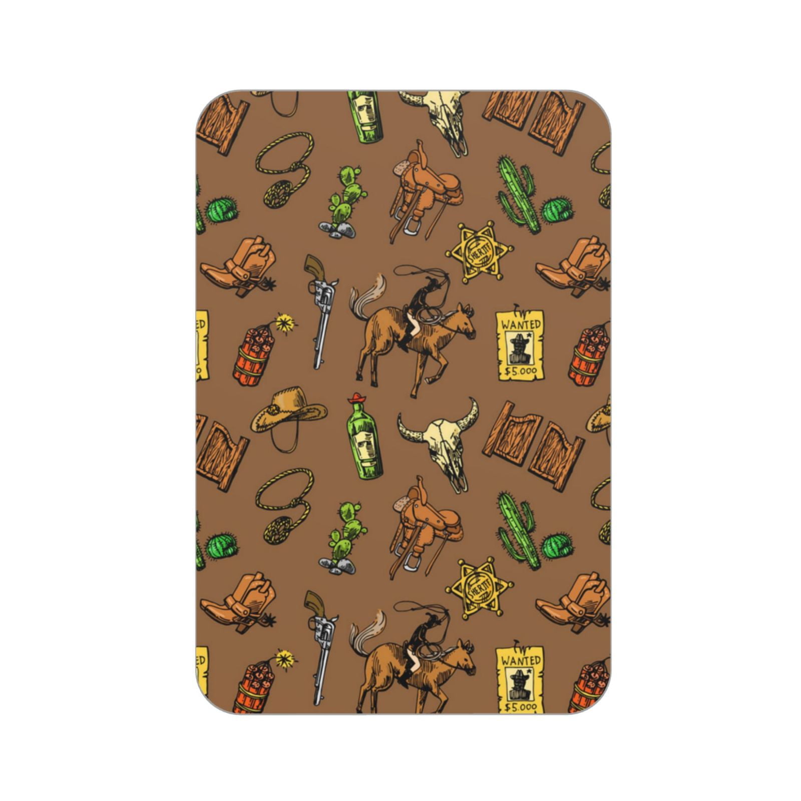 Wild West Cactus Cowboy American Acrylic Fridge Magnets Decorative ...