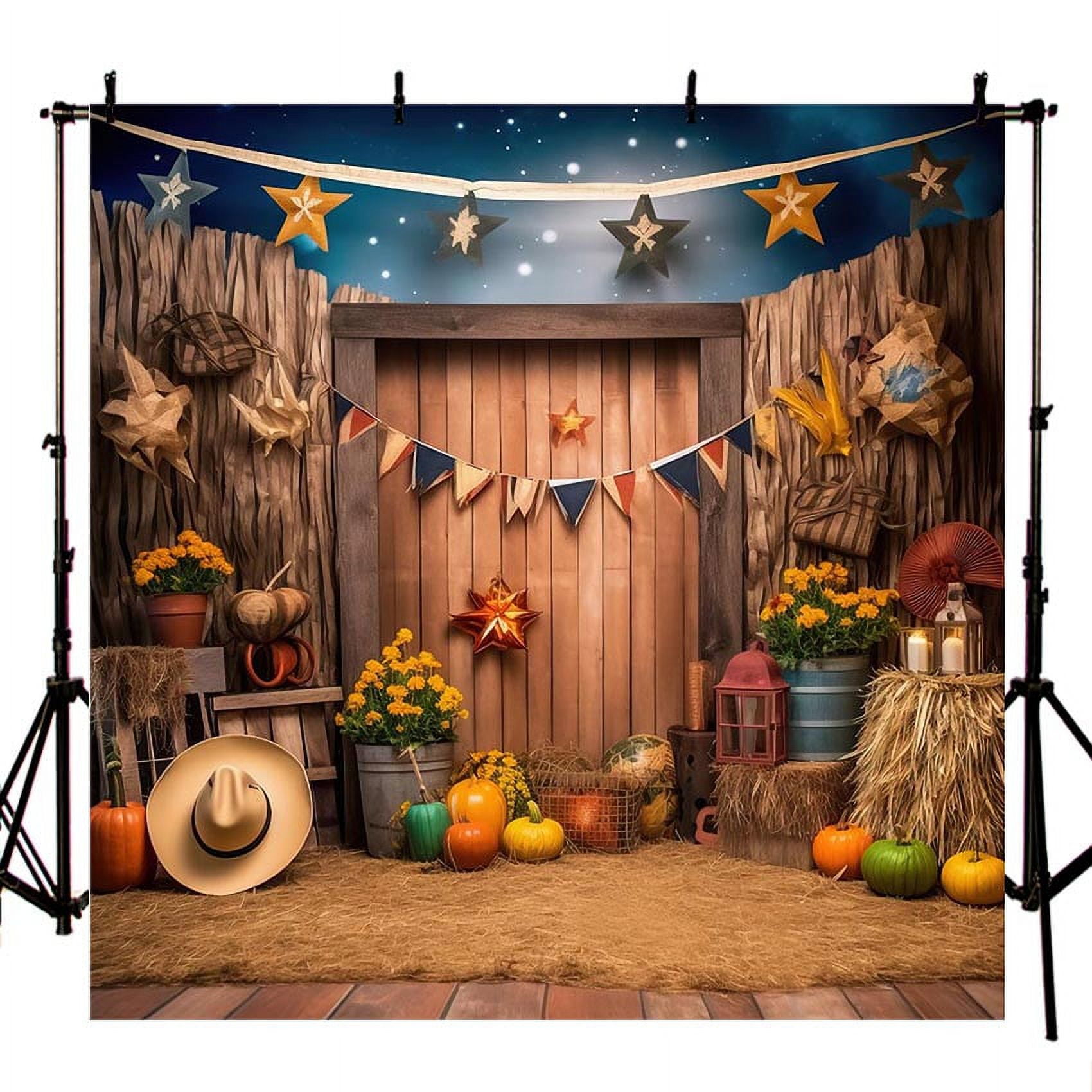 Wild West Farm Wood Barn Western Cowboy Kid Birthday Party Cake Smash r ...
