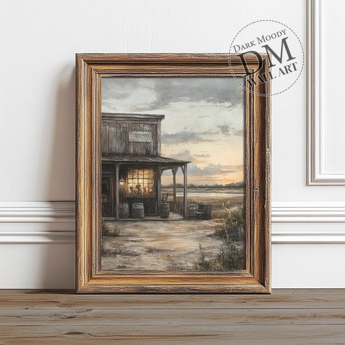 Wild West Saloon Antique, Vintage Western Wall Art, Wall Art, Modern ...