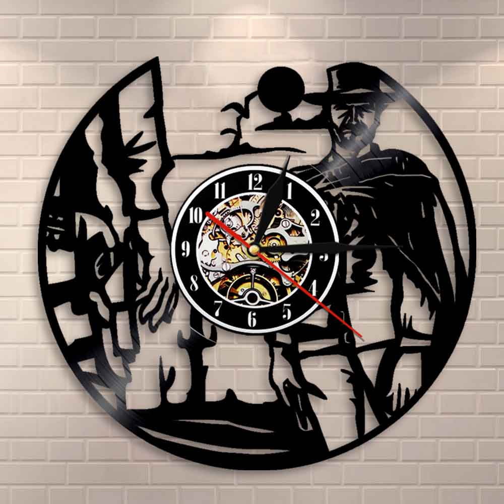 Wild West Sunset Cowboys Landscape Wall Decor Wall Clock Western Rodeos ...