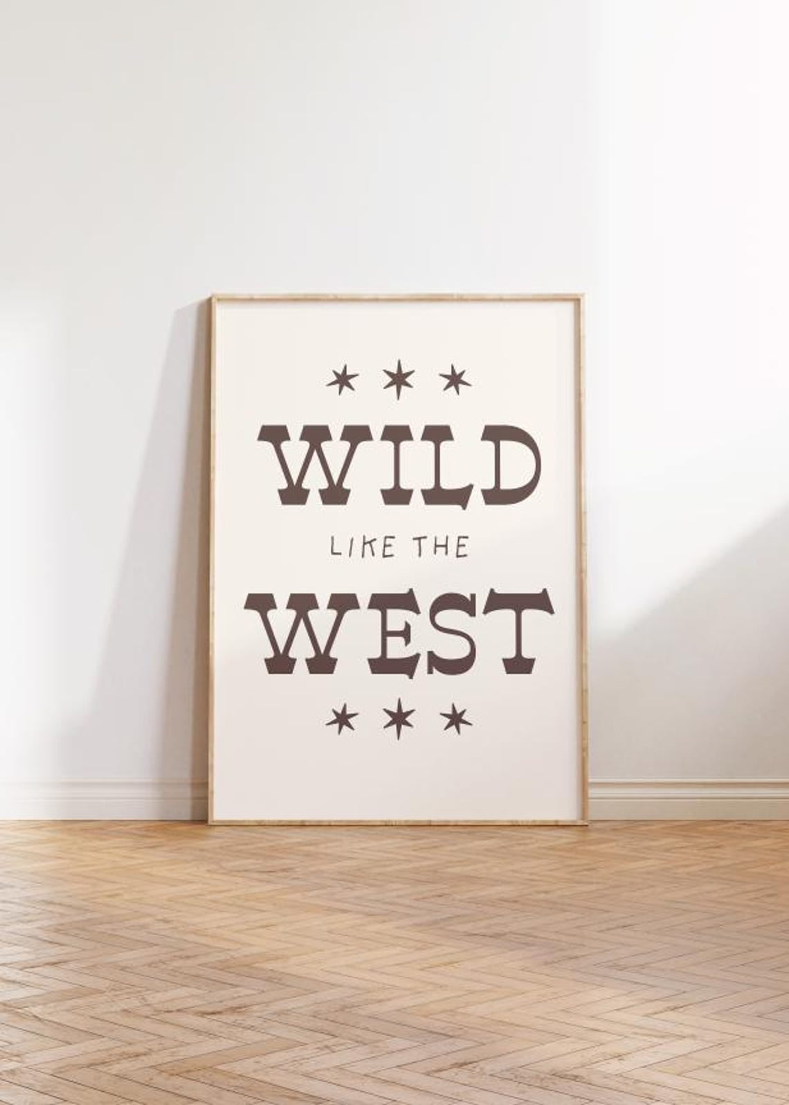 Wild West Typography Western Print, Cowboy Wall Art, Trendy Cabin Print ...
