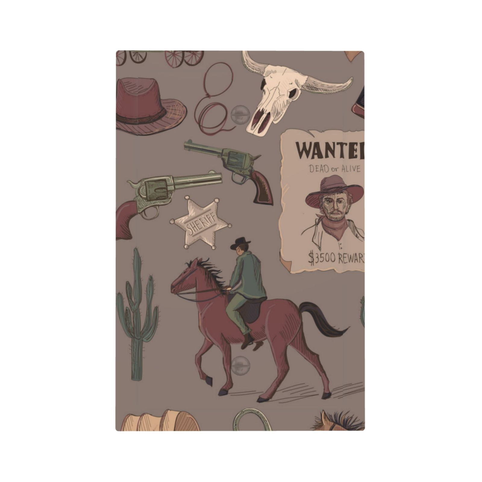 Wild West Wanted Poster No Device Blank Wall Plate 1 Gang Decorative ...