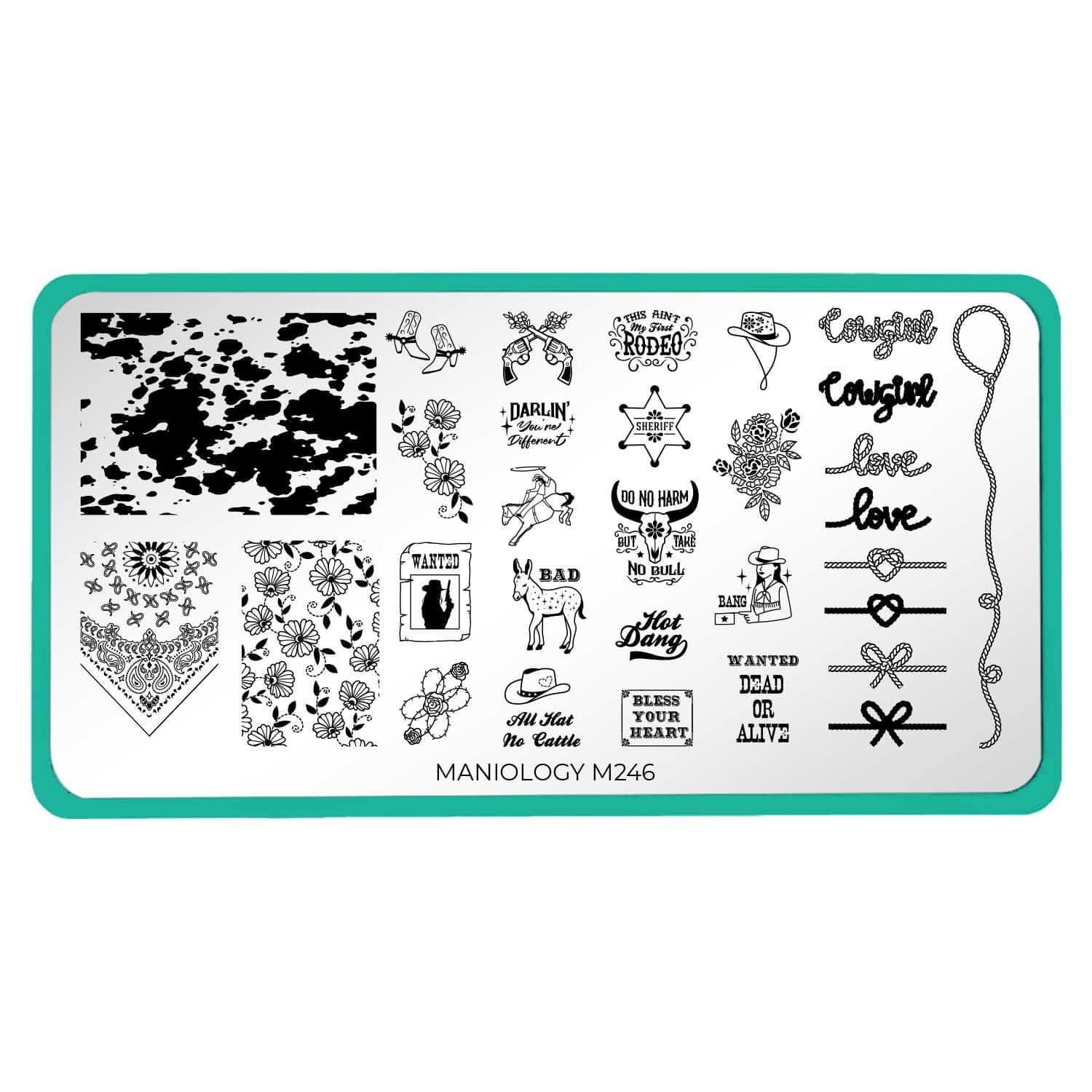 Wild West (m246) -Nail Stamping Plate - Walmart.com