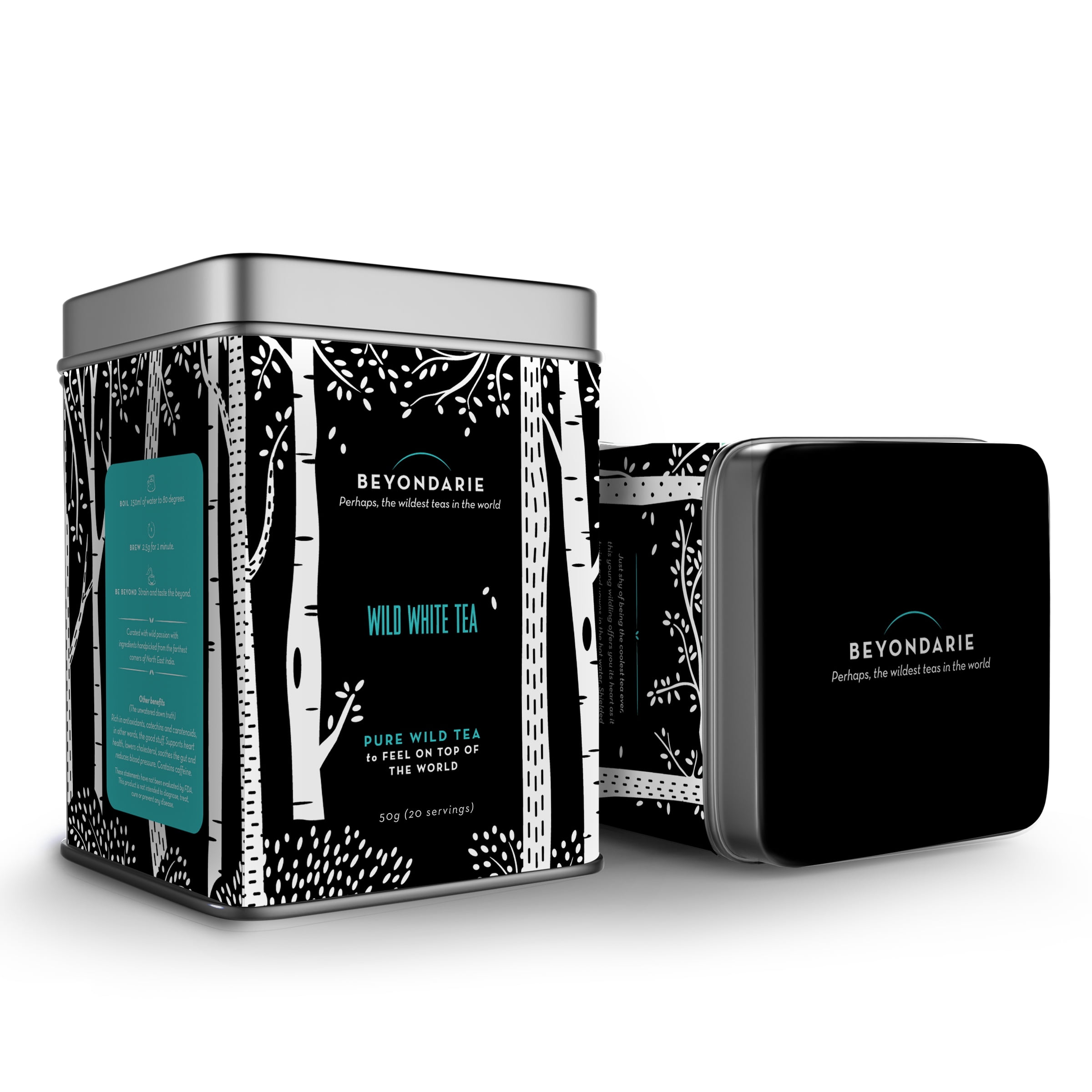 Wild White Tea (50 gm Square can) - Walmart.com