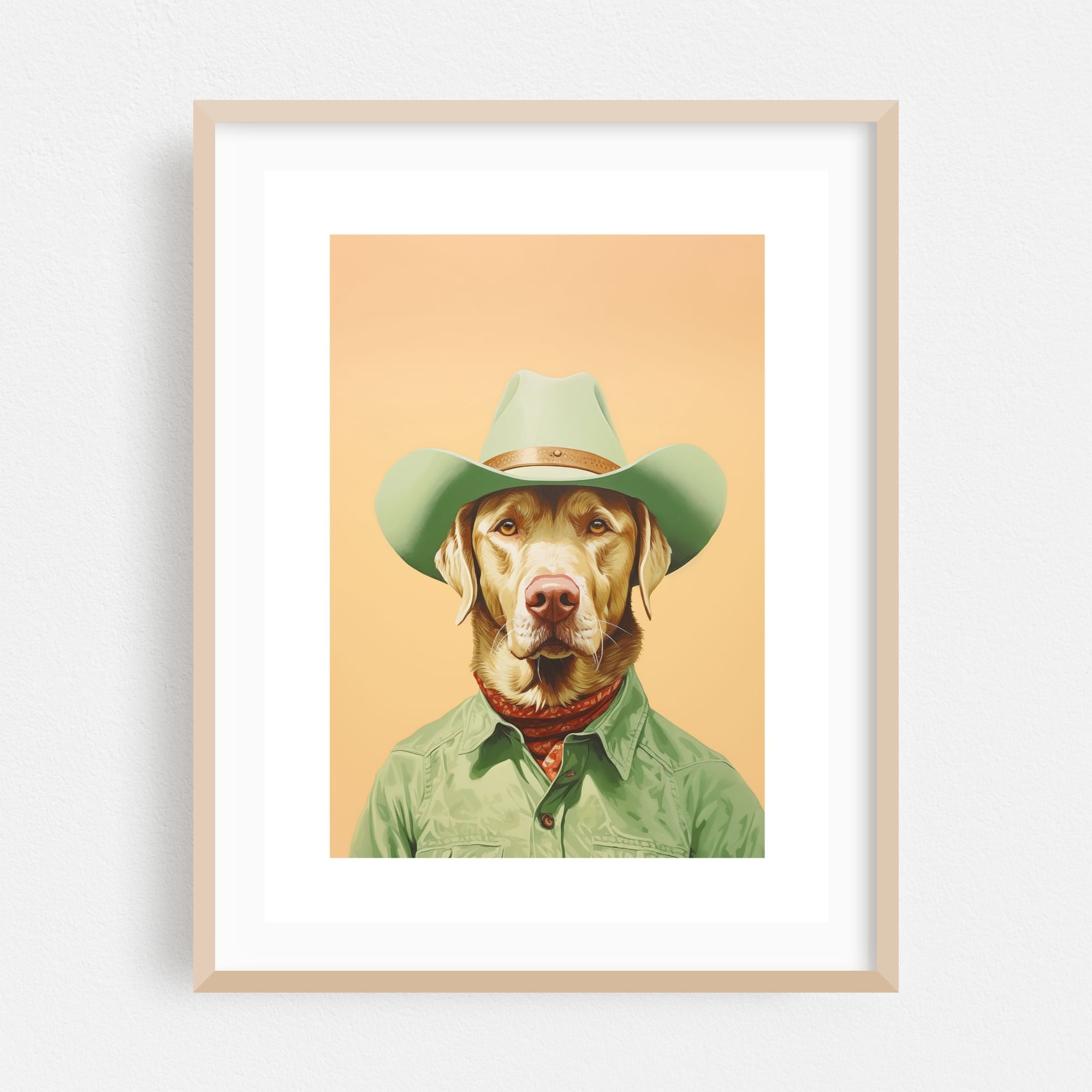 Wild Wild West 03 - Illustration Dog Cowboy Western Humor Pop Art ...