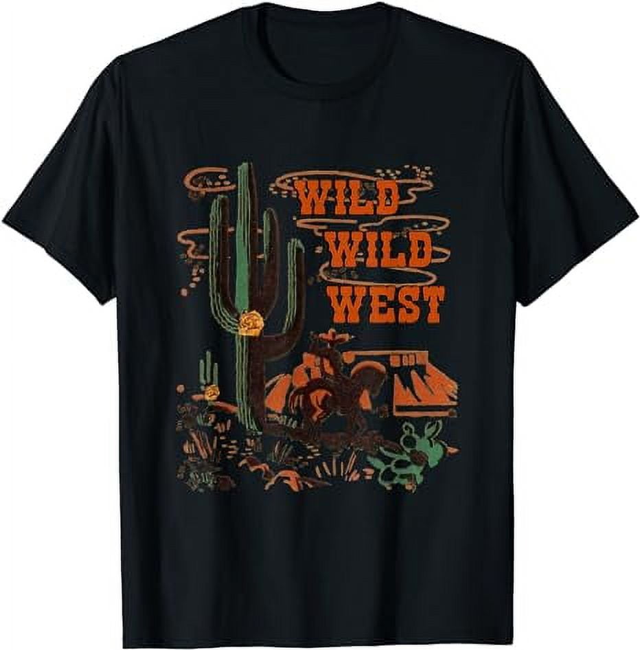 Wild Wild West Western Life Southwest Desert Vibes Cactus T-Shirt ...