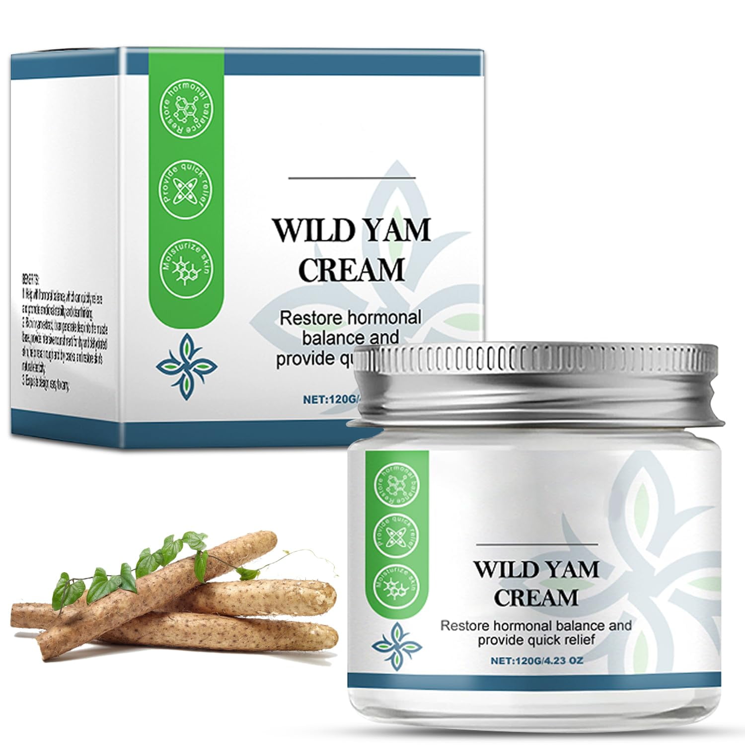 Wild Yam Cream, Organic SAF21 Wild Yam Cream for Women Menopause Support, Enriched Wild Yam for ...
