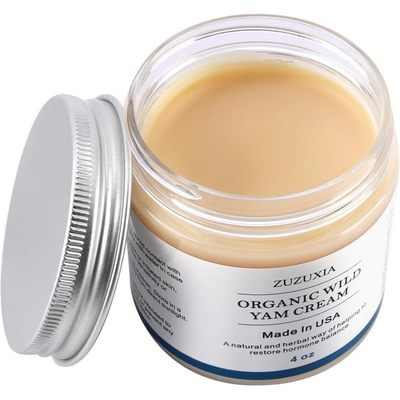 Wild Yam Cream for Hormone Balance, 4 OZ Organic Wild Yam Cream for PMS ...