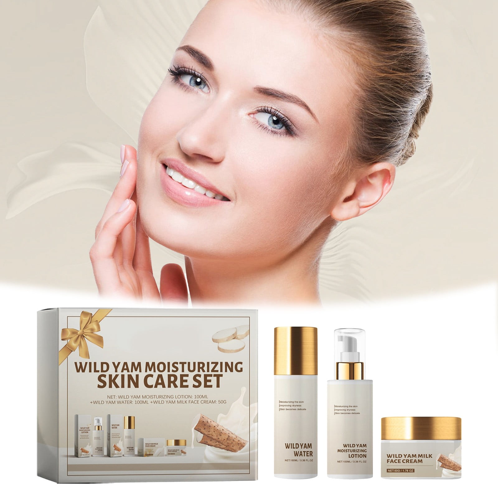 Wild Yam Moisturizing Skin Care Set Moisturizing And Moisturizing Skin ...