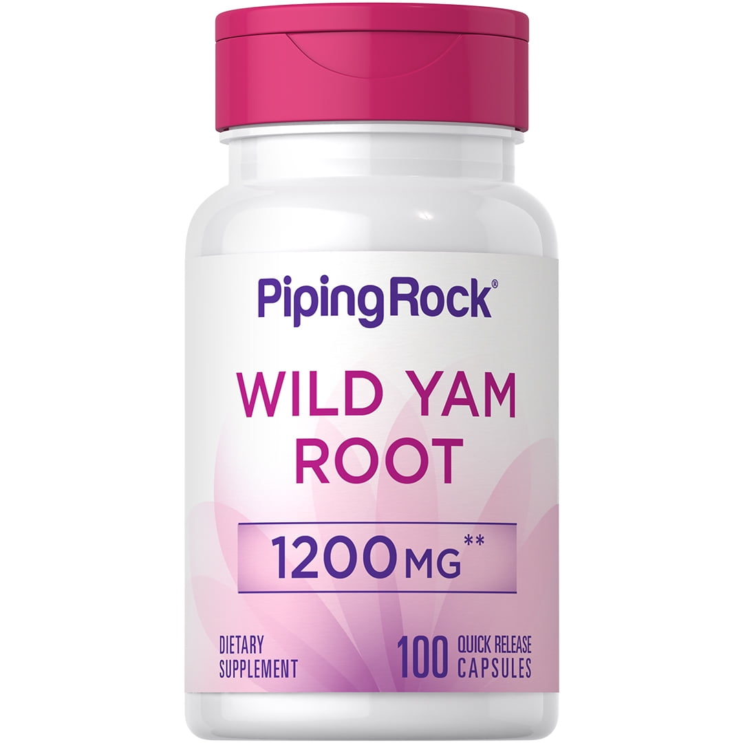 Piping Rock Wild Yam Root Capsules, 1200mg, 100 Count, 10:1 Extract ...
