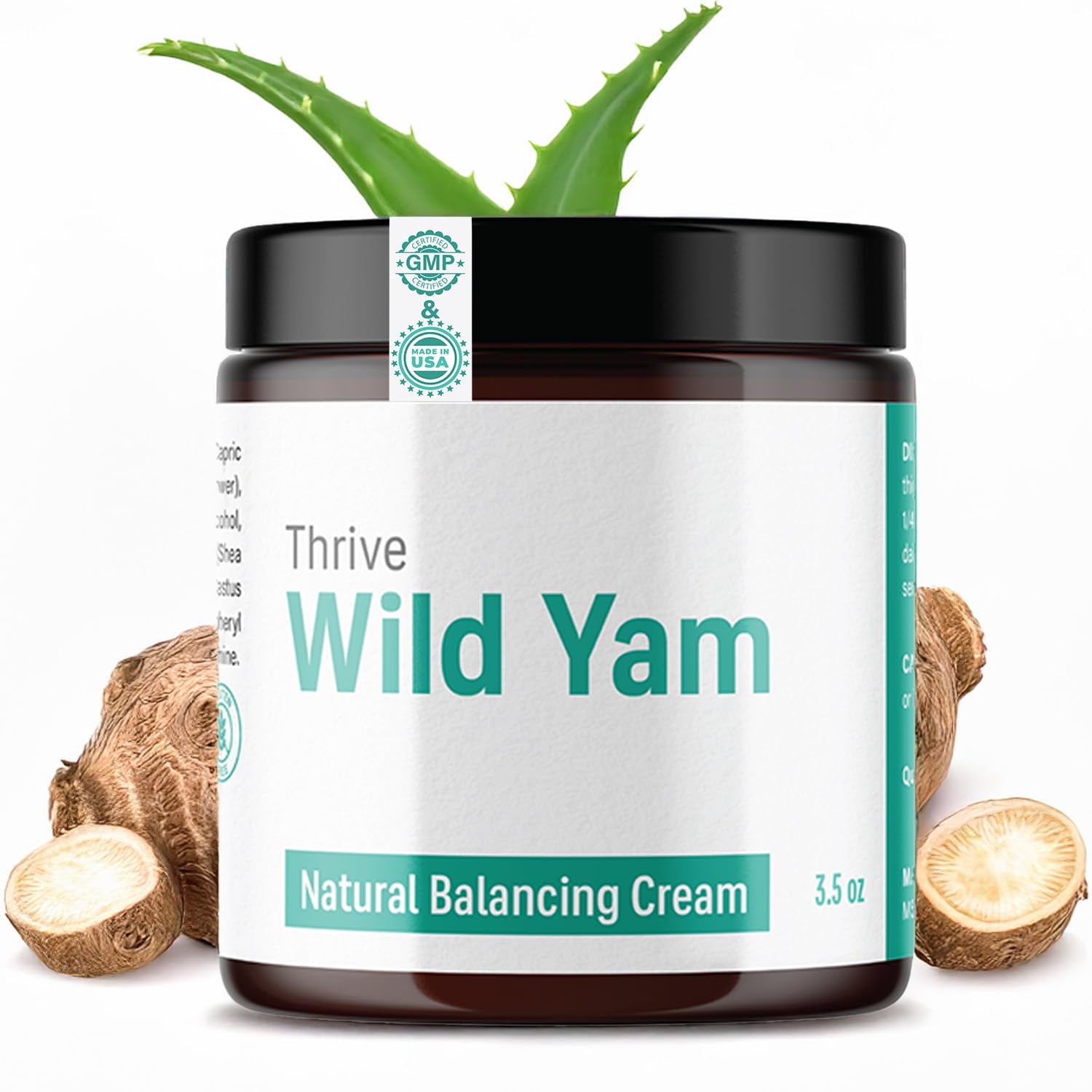 Wild Yam Root Cream - Menopause and PMS Support for Women, 3.5 oz ...