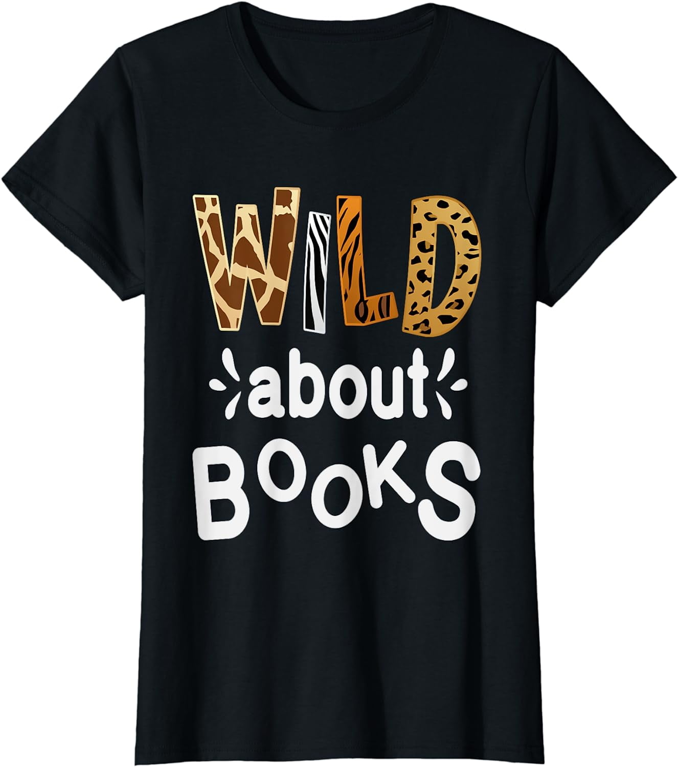Wild about Books, Library Librarians Book Lover and Reader T-Shirt ...