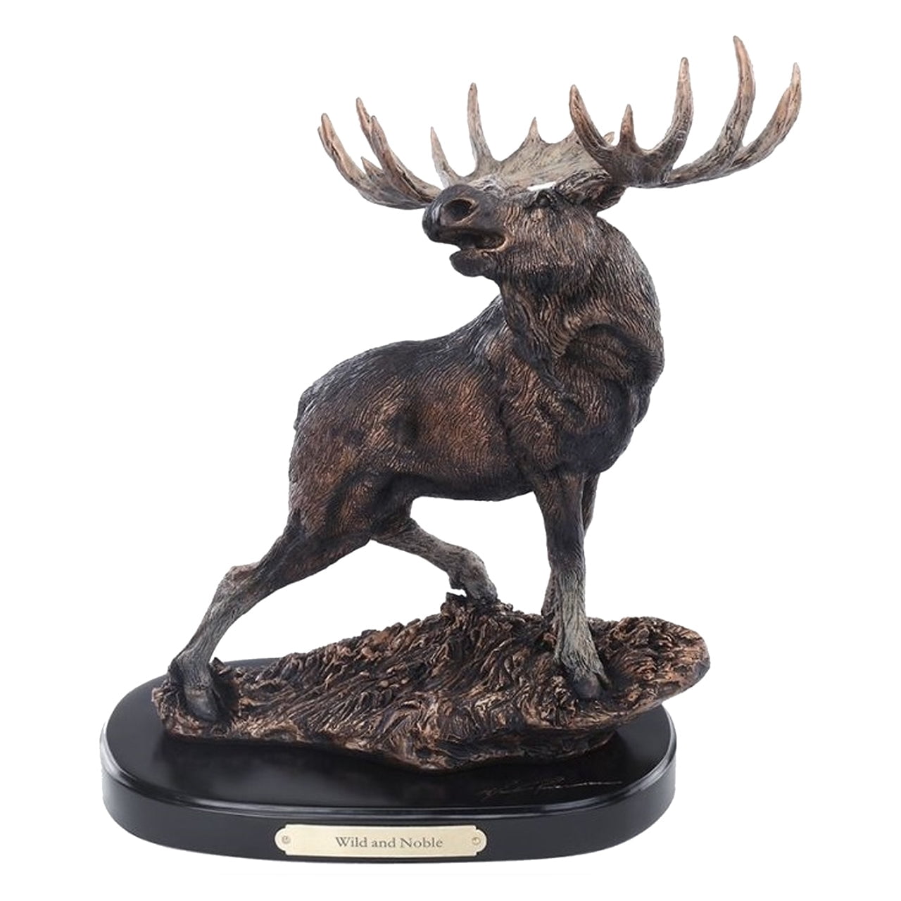 Wild and Noble Moose Sculpture by Marc Pierce Signature Collection ...