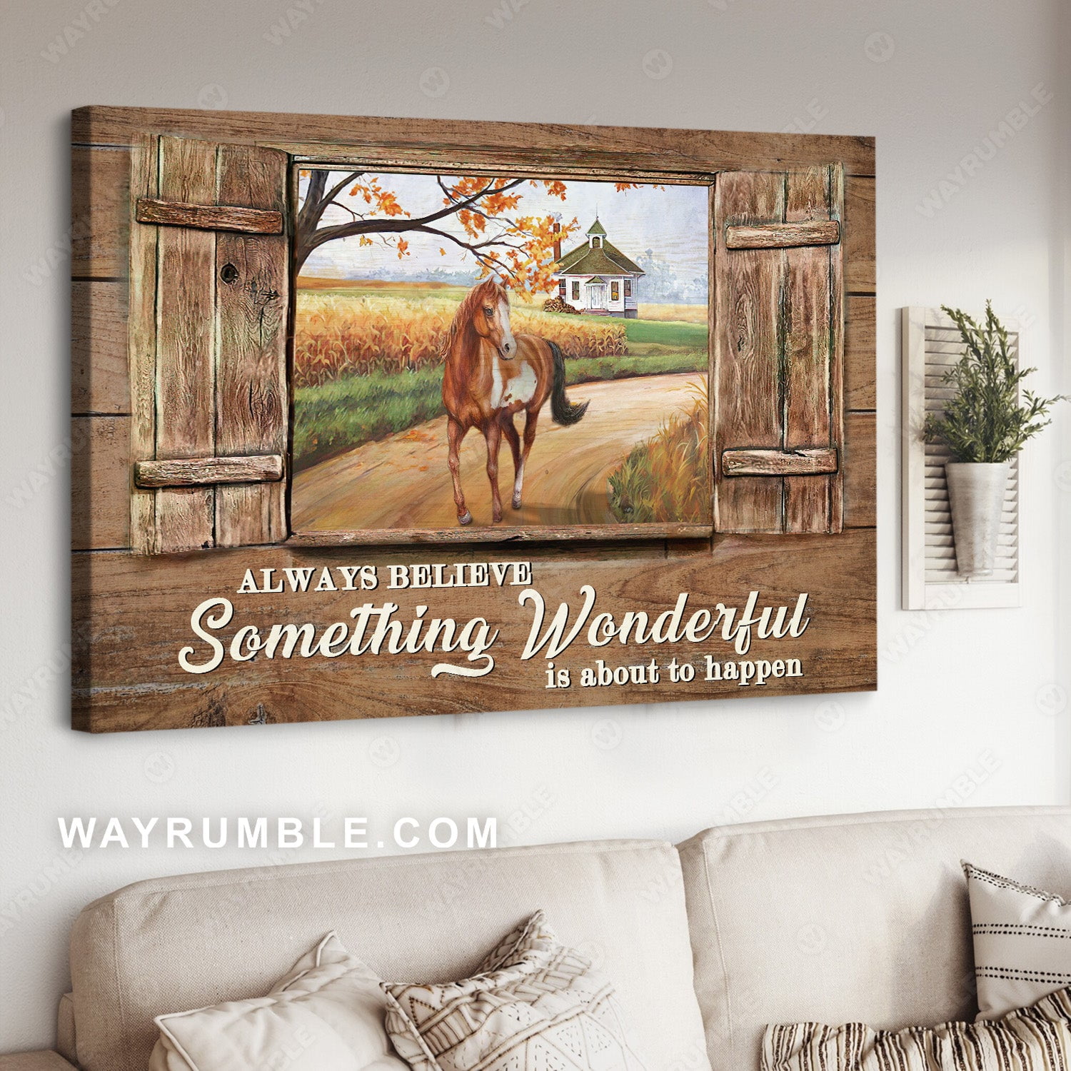 Wild horse drawing, Pretty rice field, Always believe something ...