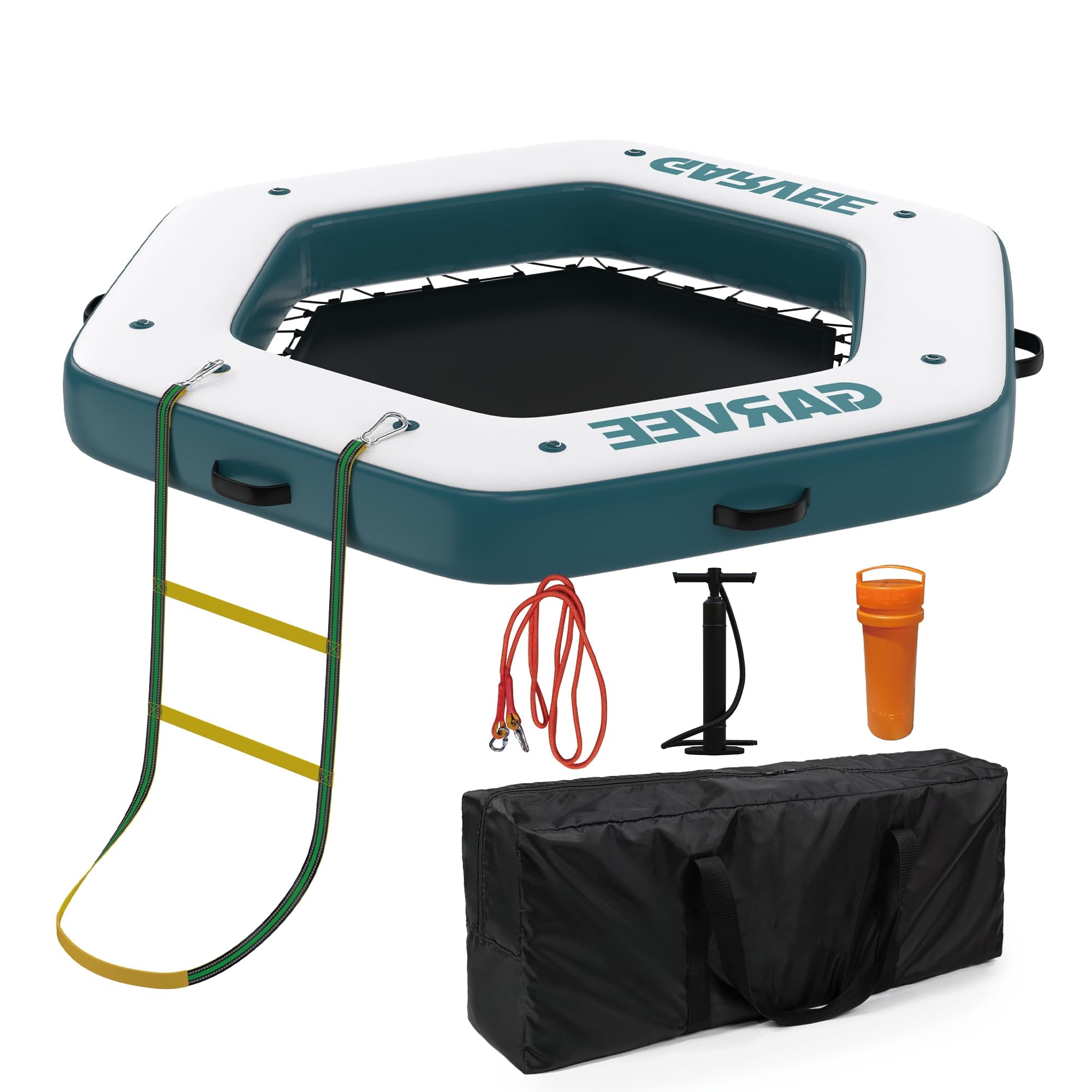 WildBreak 8.5x8.5ft Inflatable Floating Dock for Pool, with 5ft ...