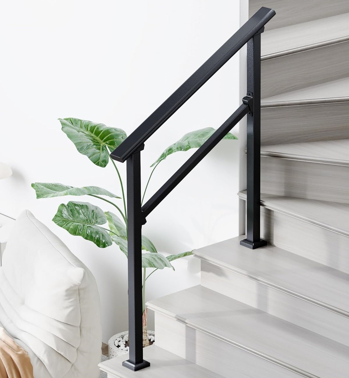 WildBreak Staircase Handrail for 2-3 Step Railing, 36.5 x 36 x 1.1 inch ...