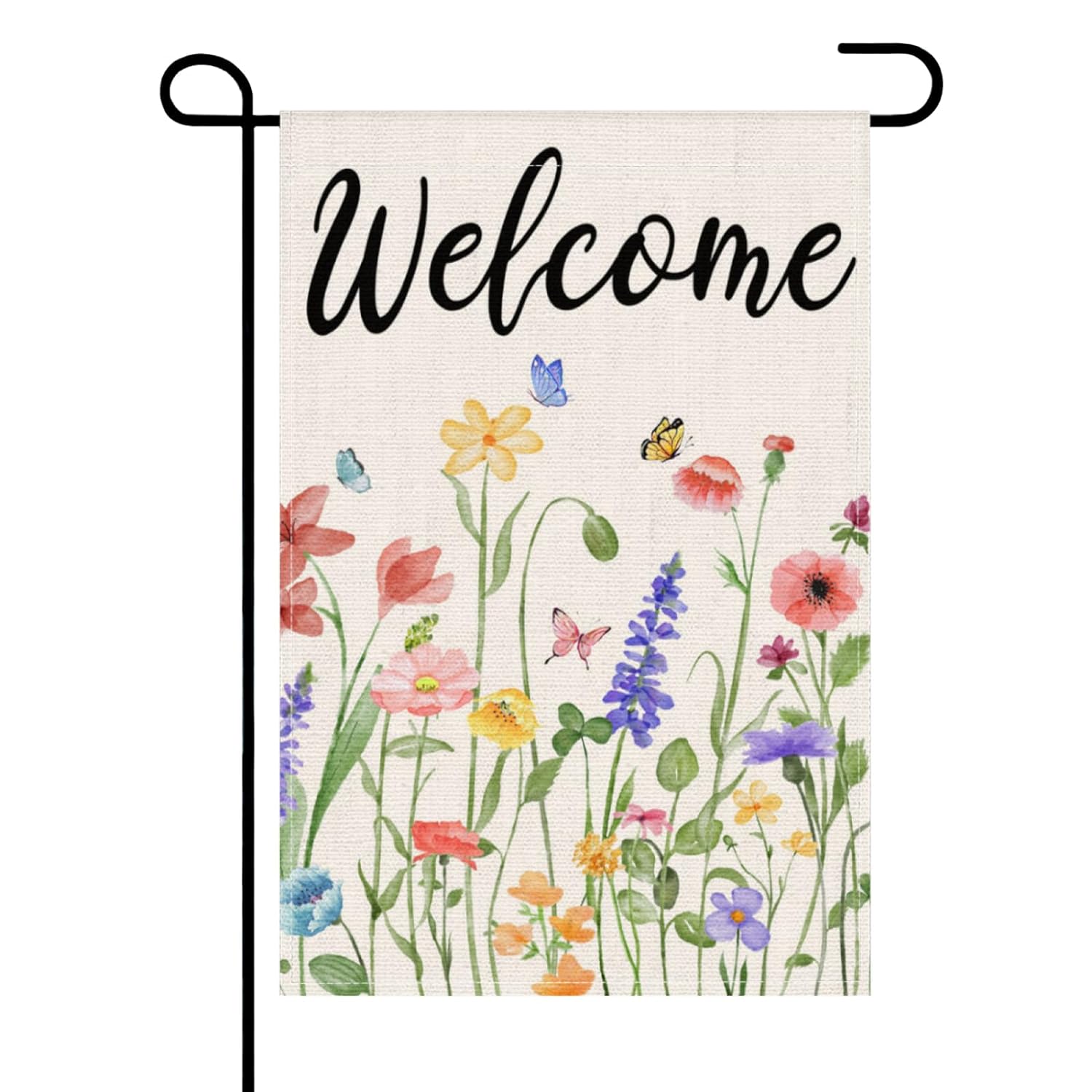 WildFlower Spring Summer Garden Flag Double Sided Vertical Floral Small ...