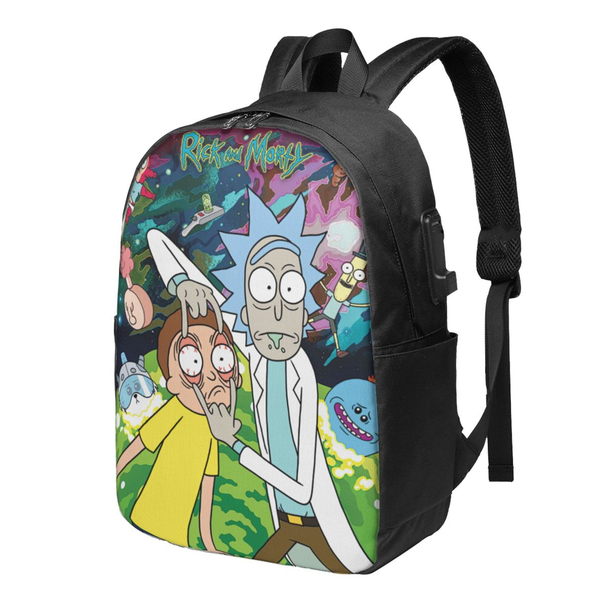 WildStream Rick and Morty Travel Laptop Backpack 17 Inch Backpack with ...