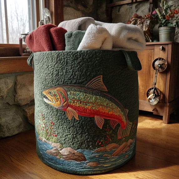 Wildcatch Horizon Quilted Laundry Basket - Walmart.com
