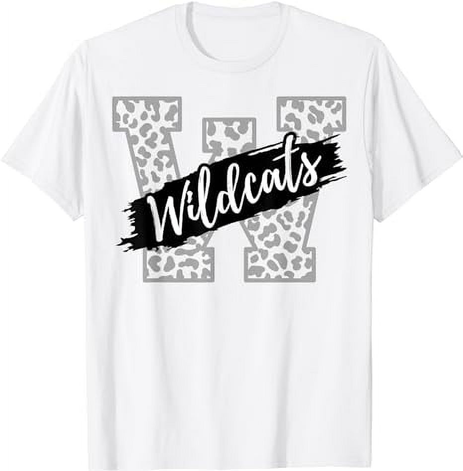 Wildcats Mascot School Sports Spirit Game Day Sport Fan Team T-Shirt ...